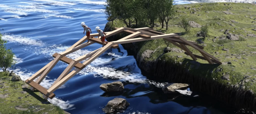 The Ingenious Engineering of Leonardo da Vinci's Self-Supporting Bridge, Explained with ...